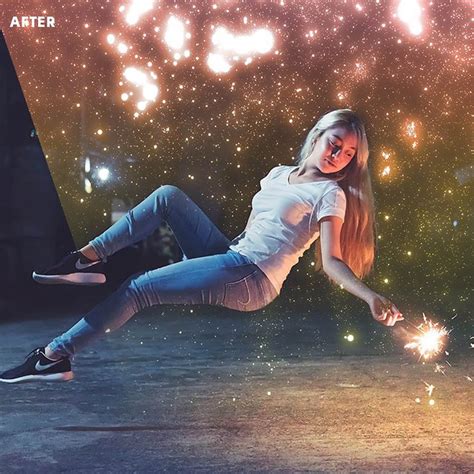 Night Sky Starry Overlays Actions Masterbundles