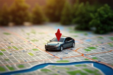 Premium Ai Image Isometric Location Track App On Touchscreen Smartphone