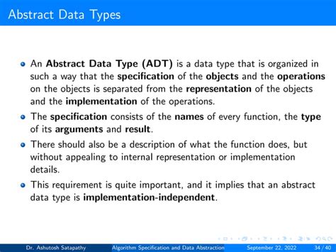 Algorithm Specification And Data Abstraction Pdf