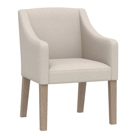 Pottery Barn Slope Upholstered Dining Chair Oatmeal Ballantynes