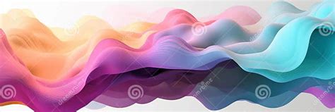 Abstract Pastel Colors 3d Wave Background Wave Banner Generative Ai Abstract Background In