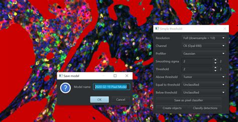 Unable To Create Objects After Loading Simple Thresholder Issue Qupath Qupath GitHub