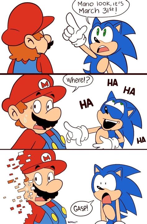 Pin By Rabbbbbbit Moonsailor On Sonic Mario Funny Sonic Mario Comics