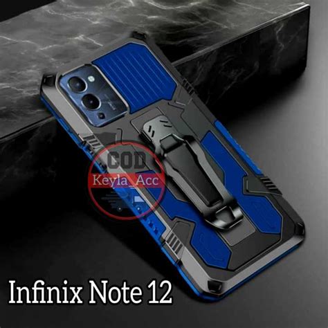 Case Untuk HP Infinix Note 12 G96 Soft Case Armor Belt Clip Casing Hp Robot Terbaru Hardcase