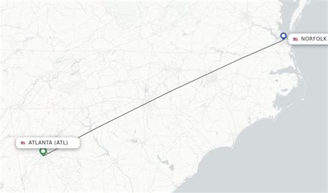Direct Non Stop Flights From Atlanta To Norfolk Schedules