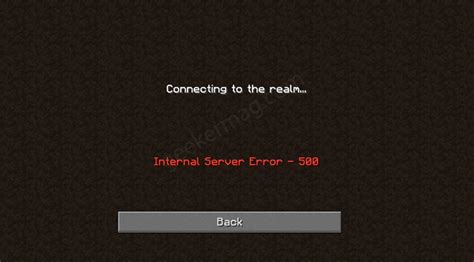 Fix Minecraft Realms Internal Server Error 500 7 Ways