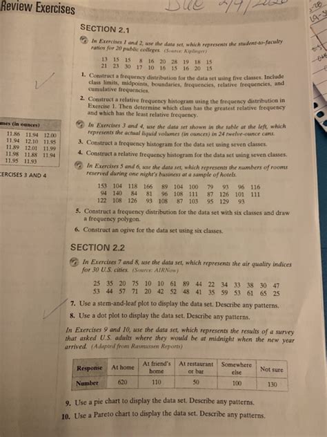 Solved Review Exercises SECTION In Exercises And Use The Chegg