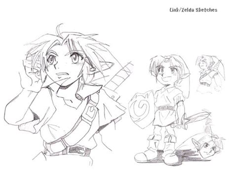 Legend Of Zelda Sketches 2 By Balltonguekorn On Deviantart