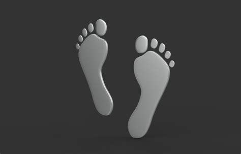3d Footprint 3d Model Turbosquid 2338487
