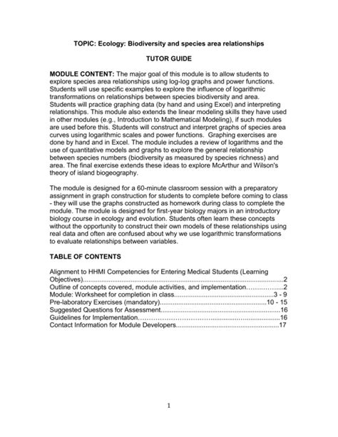 Biodiversity Module Final