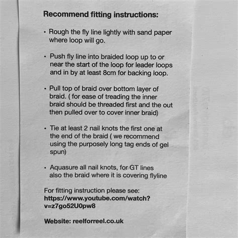 Braided Fly Line Loop Replacements REEL FOR REEL