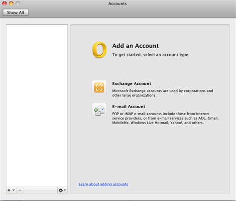 Wind Hosting Knowledgebase How Do I Setup My Mac Email In Microsoft Outlook 2011