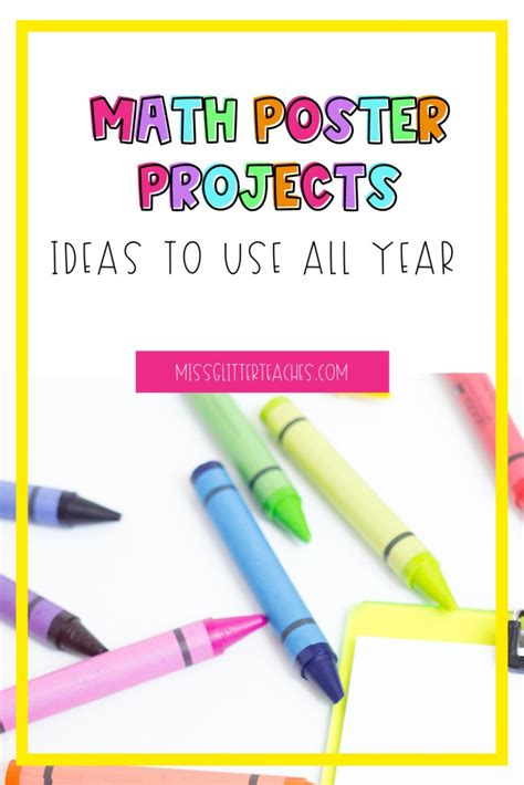 3 Easy Math Poster Project Ideas Miss Glitter Teaches
