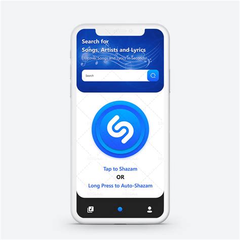 Shazam App UI Redesign Blue Template