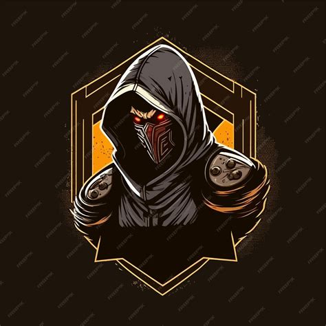 Premium Vector Assassin Wearing Hoodie Esports Mascot Designs Gaming