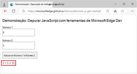 Introdu O Depura O Do Javascript Microsoft Edge Developer Documentation Microsoft Learn