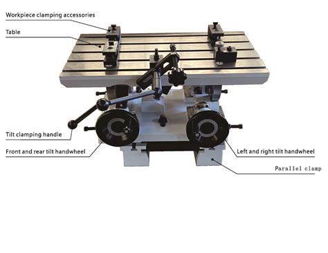 Dual Axis Leveling Milling Table Fixture For Cylinder Head Ywj7540