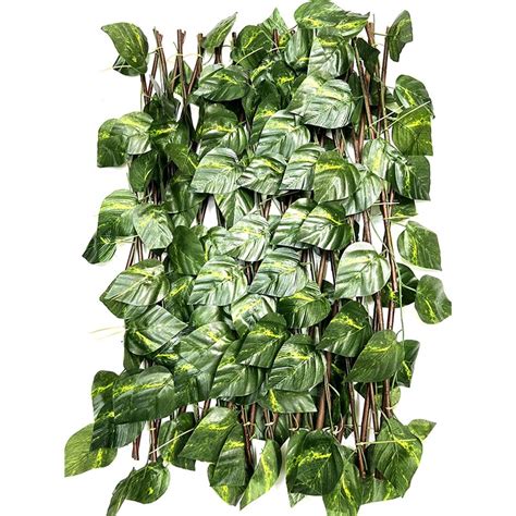 0 7m Expanding Trellis Fence With Leaf