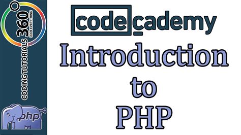 Learn Php With Codecademy Introduction To Php Youtube