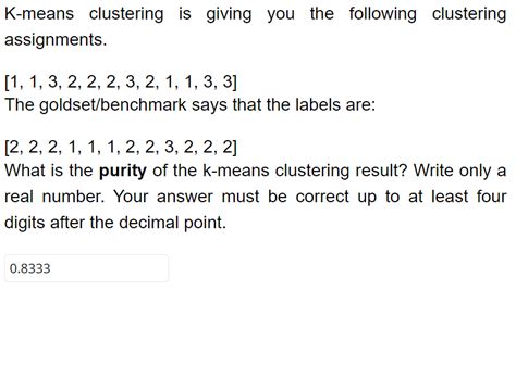 Solved K Means Clustering Is Giving You The Following Chegg