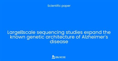 es iode on linkedin scientific research large‐scale sequencing