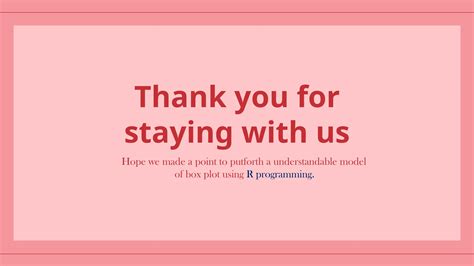 Computational Data Analytics Presentation For Box Plot In R Programming