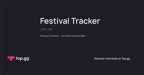 Add Festival Tracker Discord Bot The 1 Discord Bot And Discord App List
