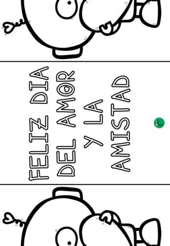 Tarjetas Plegables Para Colorear Y Regalar El Día Del Amor Y La Amistad