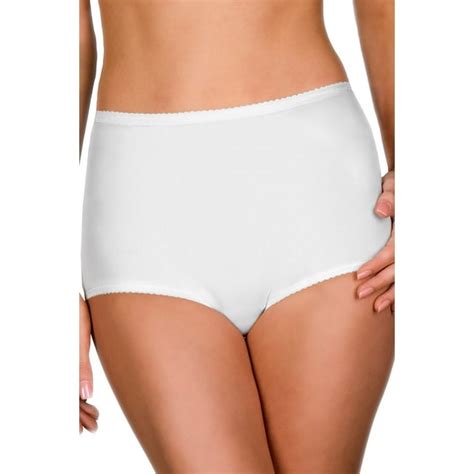 Velrose Lingerie Shadowline Panties Seamless Nylon Brief 3 Pack 17017