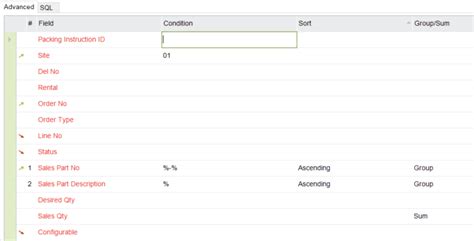 Query Build Will Not Allow To Select First Distinct Value Of Part