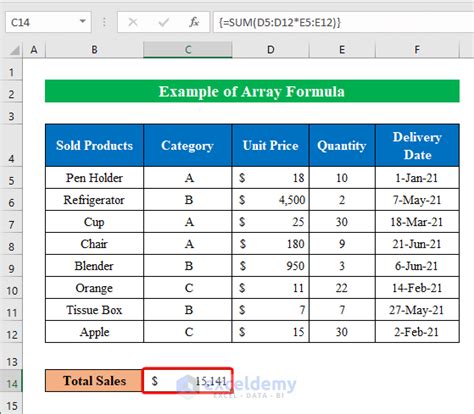 How To Copy Array Formula In Excel 3 Easy Methods