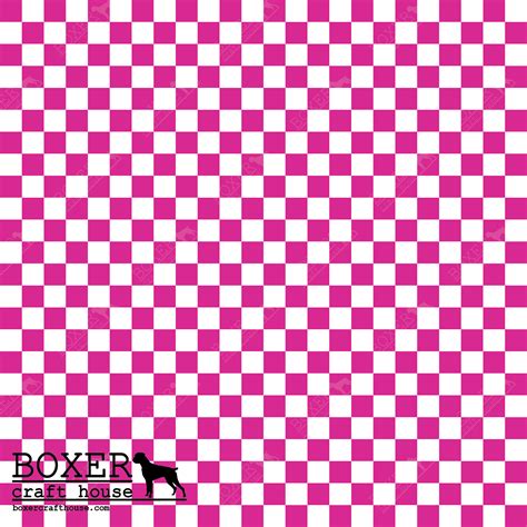 Checkerboard 1 4 Pink Boxer Craft House