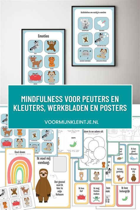 Mindfulness Voor Peuters En Kleuters Werkbladen En Posters Artofit