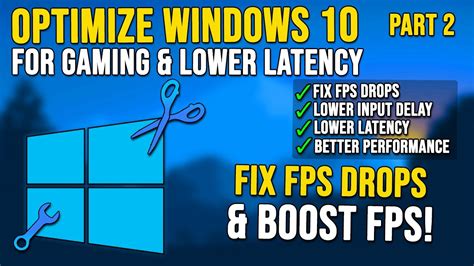Optimize Windows For GAMING LOWER LATENCY Fix FPS Drops Reduce Input Delay Fortnite
