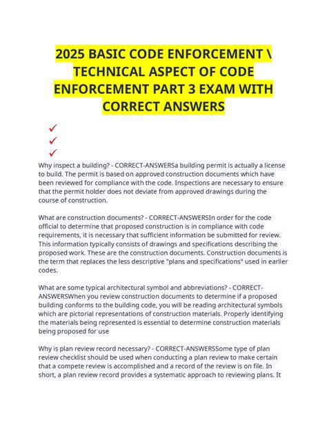 2025 Basic Code Enforcement Technical Aspect Of Code Enforcement Part