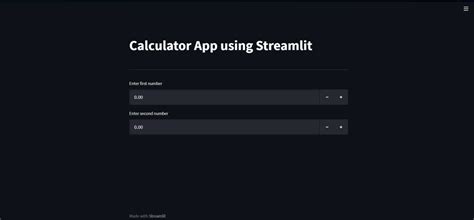 Calculator App Using Streamlit Easy Step By Step Method Askpython