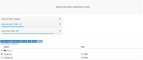 github juliensansot react s3 chunk upload web page to manage files