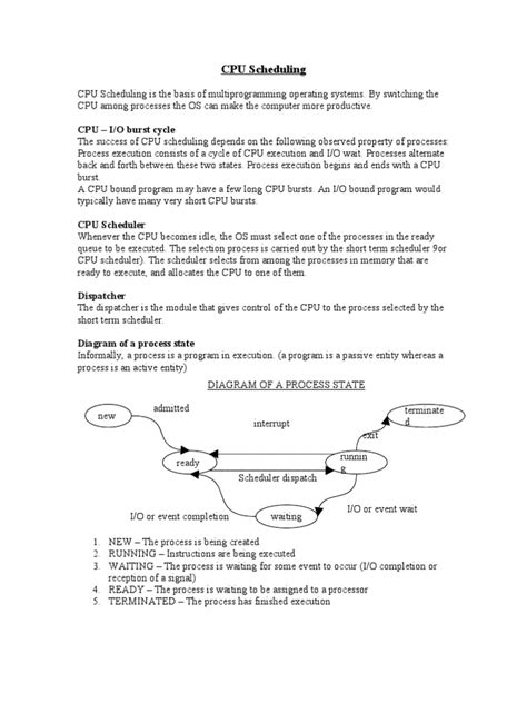 Cpu Scheduling Algorithms Explained Pdf Scheduling Computing Process Computing