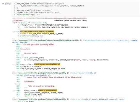 Need Guidance In Survival Analysis Using RSF In Scikit Learn Sebp