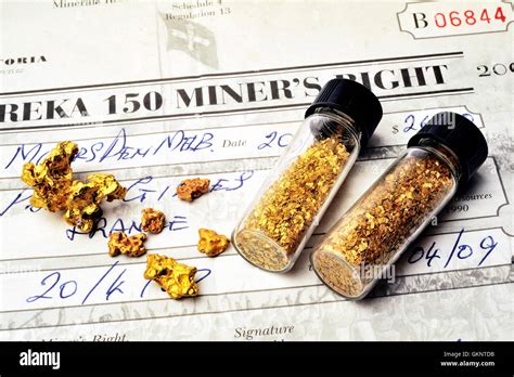 Australian Mining Permit Issued By The Police To Have The Right To Seek Gold In Australian Soil