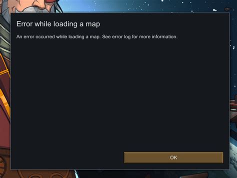 error while loading a map is this fixable i dont use any mods and