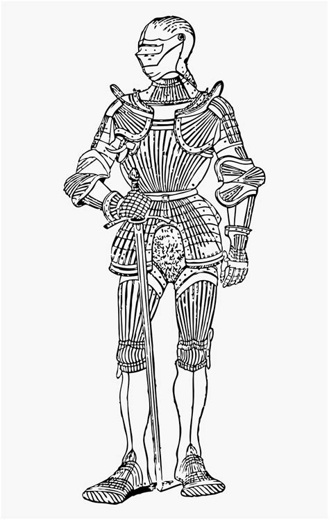 Suit Of Armor Drawing Hd Png Download Kindpng