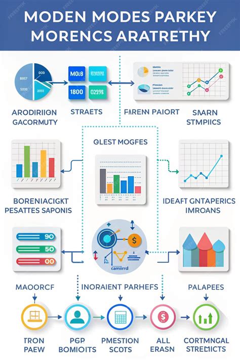 현대 인포그래픽 시장 전략 추상화 다이어그램 콘텐츠 다이어그람 플로우 차트 단계 부분 타임라인 템플릿 워크플로우 레이아웃 옵션과 함께 비즈니스 개념 터 일러스트레이션