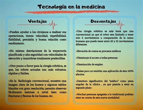 Avances tecnológicos en la medicina ventajas y desventajas