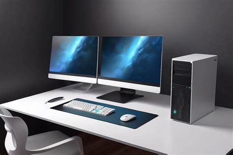 Moderndesktopcomputerconceptillustration Premium Ai Generated Image