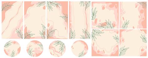 소셜 미디어 스토리 게시물 텍스트 복사 공간이 있는 템플릿을 강조합니다 텍스트가 있는 최소한의 스타일로 창의적인 추상 배경 집합입니다 소셜 미디어 배너를 위한 배경 디자인