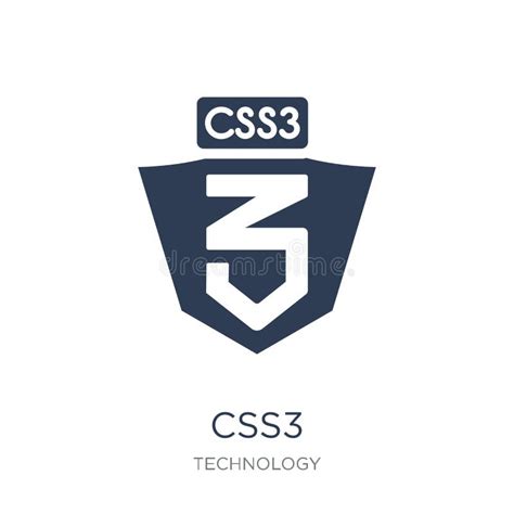 Css3 Icon Trendy Flat Vector Css3 Icon On White Background From Stock