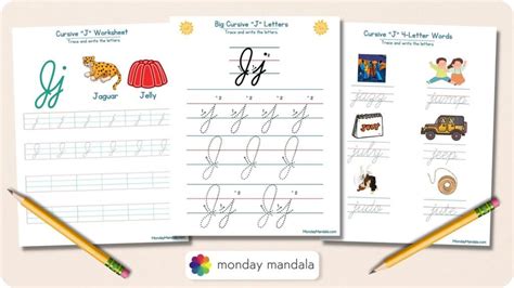 10 Cursive J Worksheets Free Letter Writing Printables