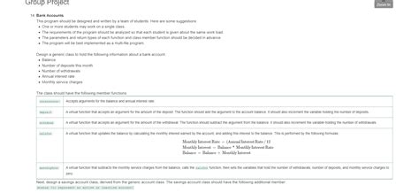 Solved C Please Bank Accounts Projects Object Chegg