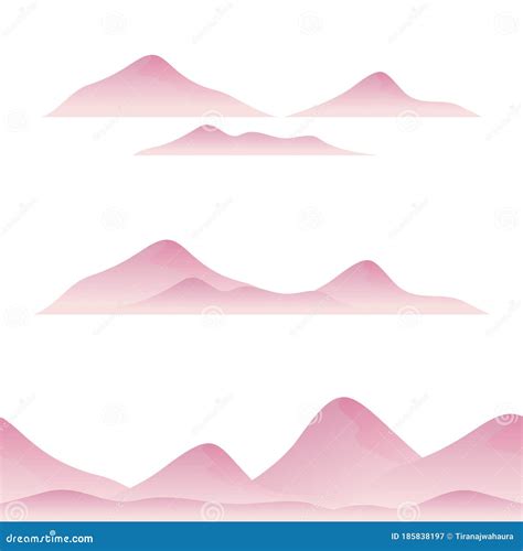 Mountain Vector Illustration With Parallax Effect